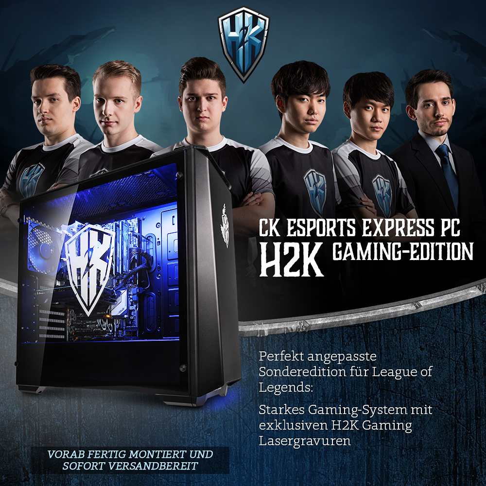 Exklusiv bei Caseking: Das CK Express eSports System H2K Gaming Edition ...