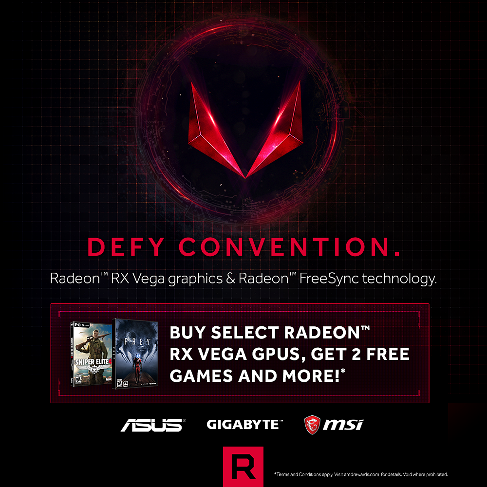 Defy Convention! With AMD Radeon RX Vega Graphics Cards for Gamers ...