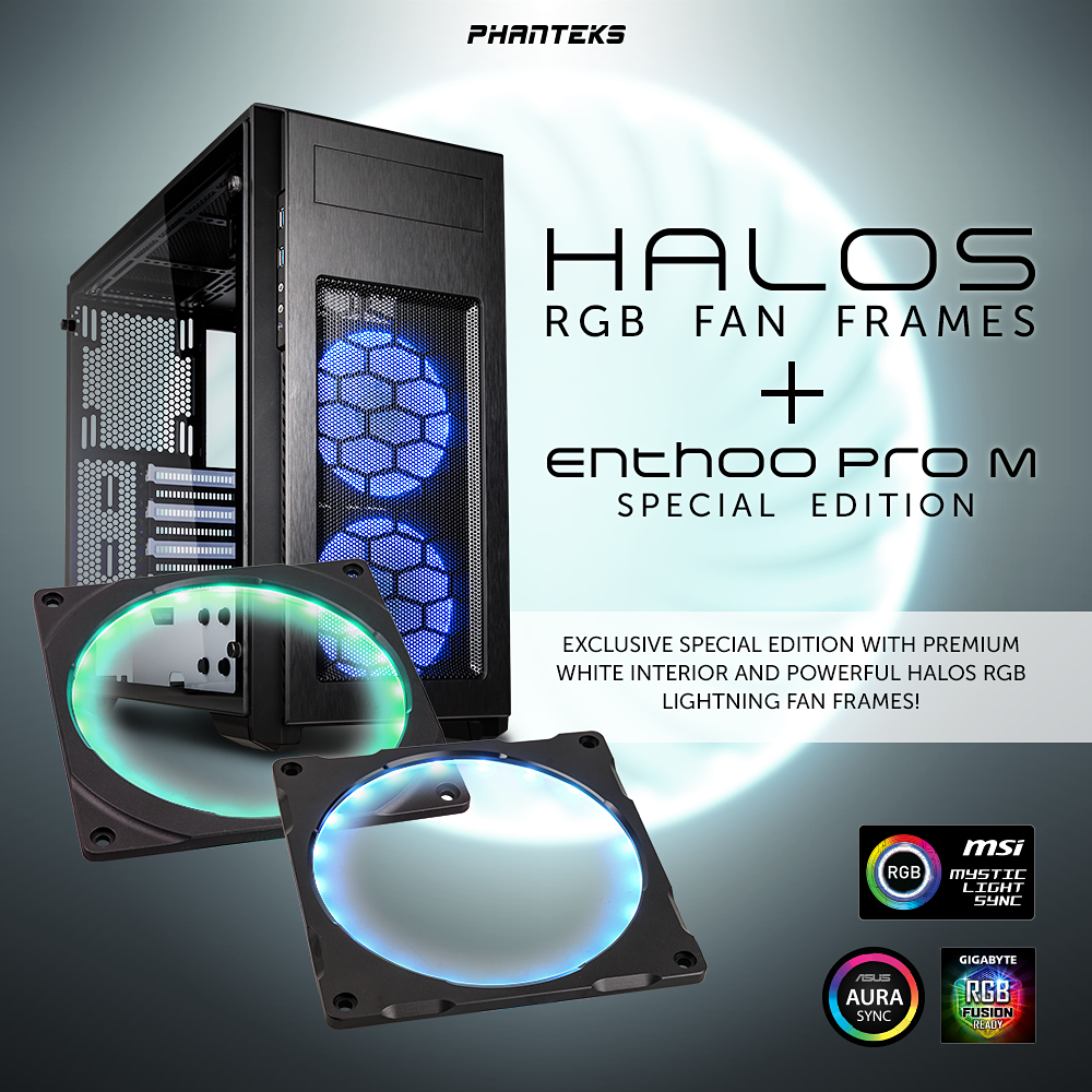 Innovation Meets Classic Design: Phanteks Halos, Halos Lux & Enthoo Pro ...