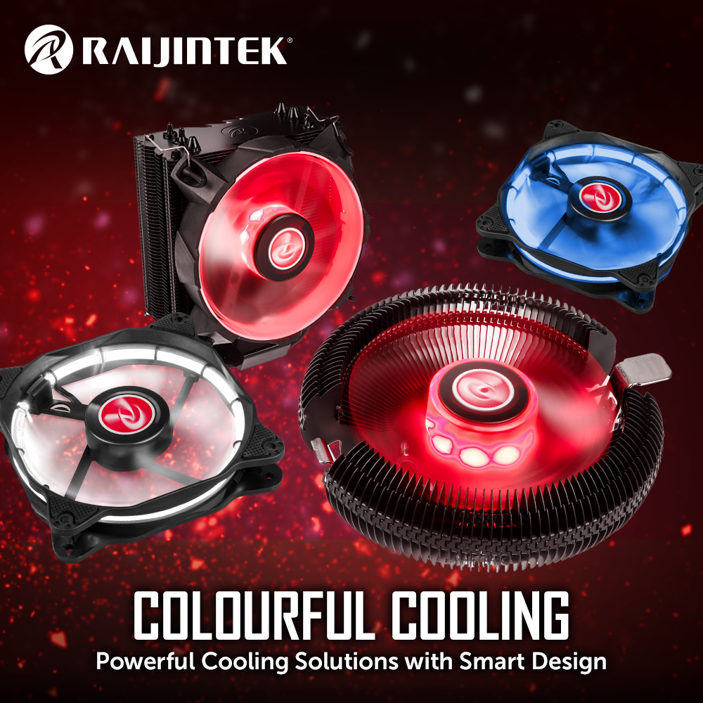 Raijintek Introduces a Range of Colourful CPU Coolers & LED Fans ...