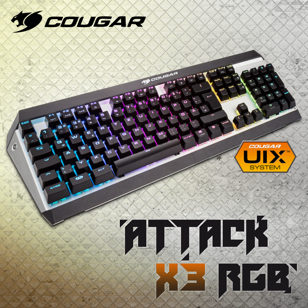 Cougar Attack X3 RGB: A Premium Keyboard with an Aggressive Design ...