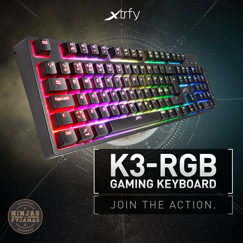 Xtrfy K3 - Premium Keyboard with Hybrid Switches & RGB Lighting ...