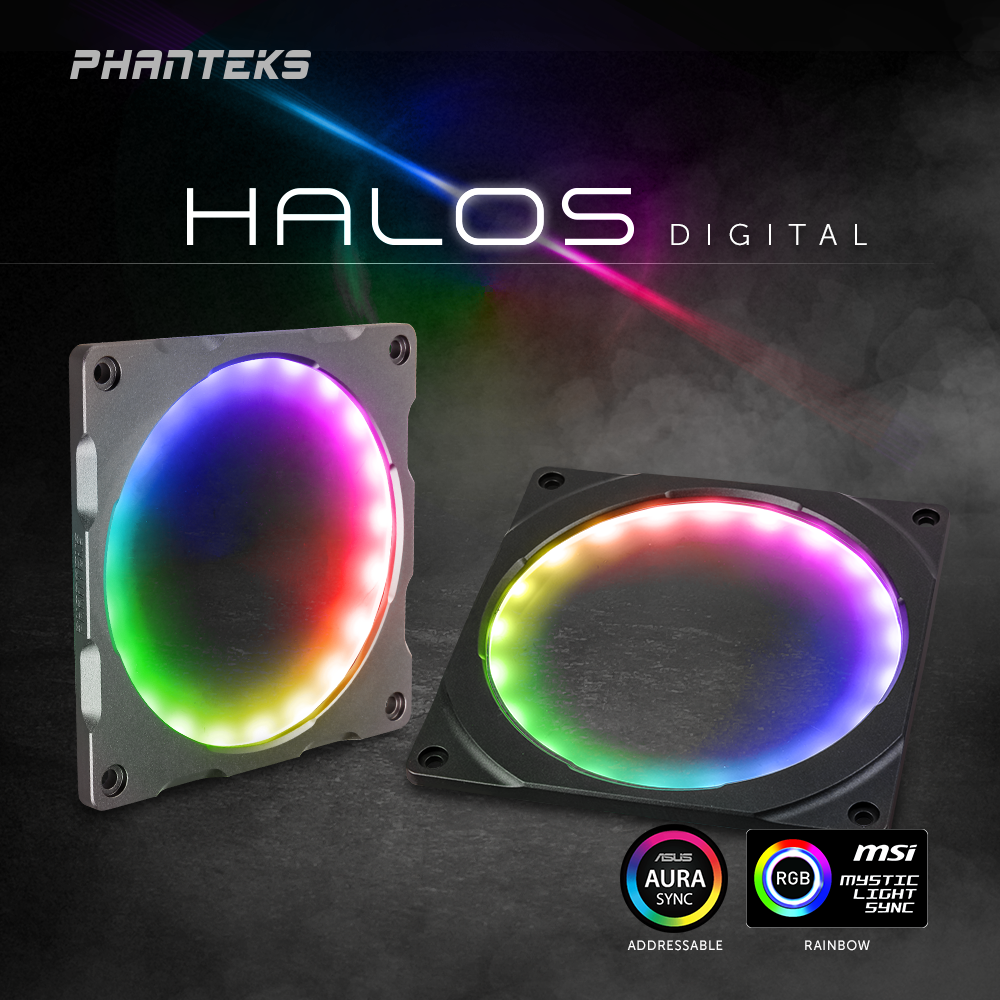 Phanteks Halos Digital Fan Frames – Now with Digitally Addressable RGB ...