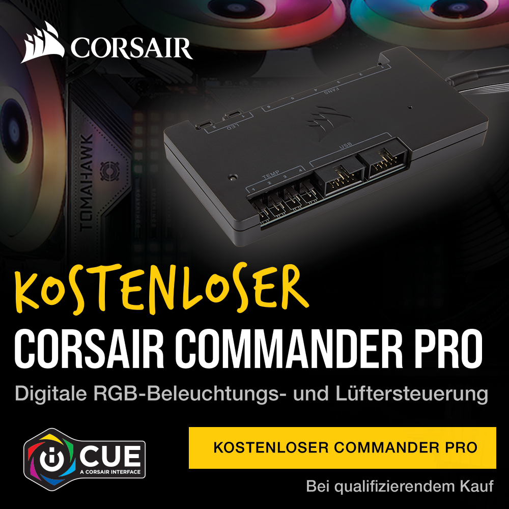 Corsair Commander PRO RGB LED & Fan Hub GRATIS zu ausgewählten Corsair ...