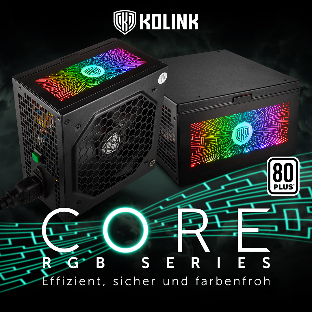 Kolink Core RGB 80 PLUS Netzteile: schick und effizient - Caseking Blog ...