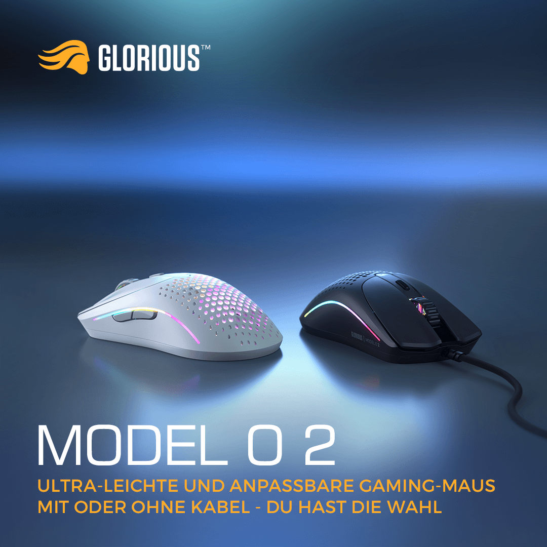 Glorious Model O 2 | WIreless & Wired | optische Gaming-Maus