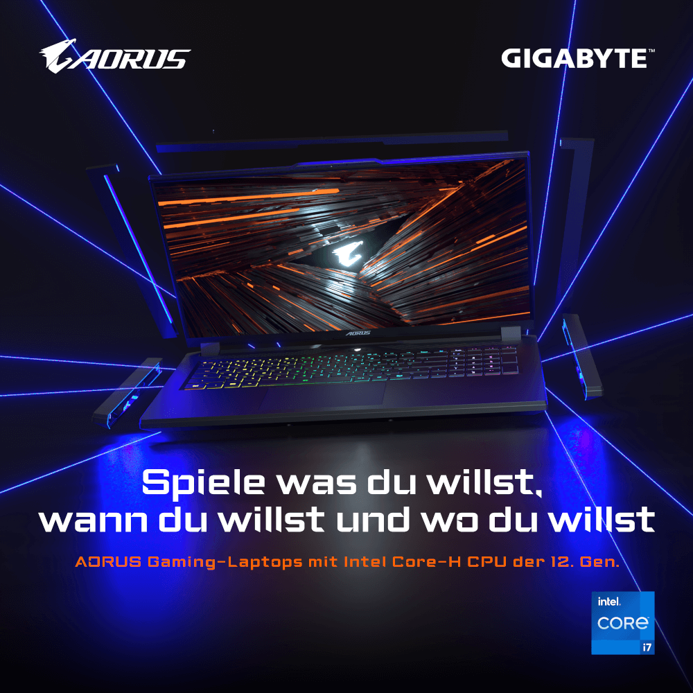 Gigabyte / Aorus 17 XE4 Gaming-Notebook jetzt mit 100 Euro Steam ...