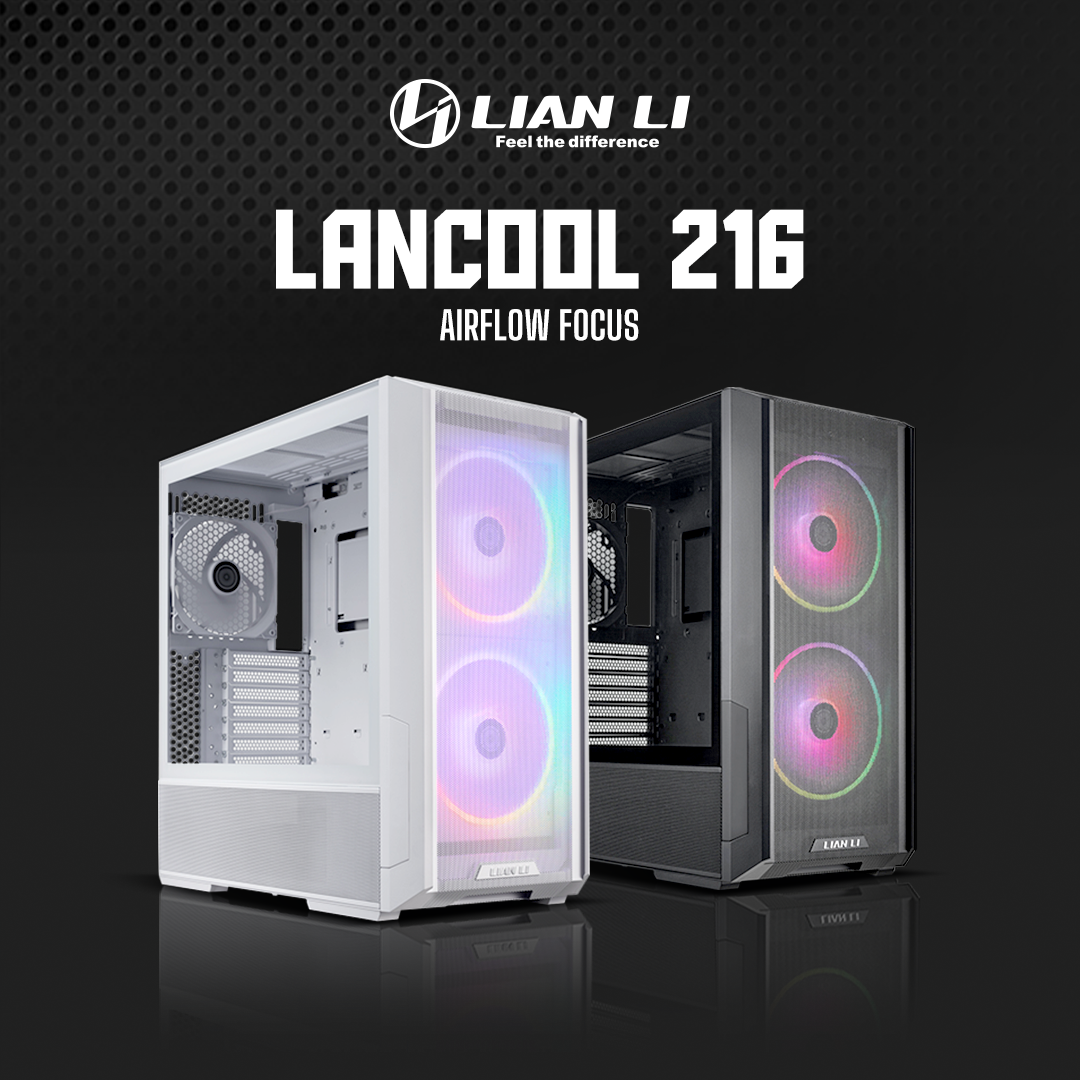 LANCOOL 216 | Lian Li Midi-Tower mit RGB & Airflow - Caseking