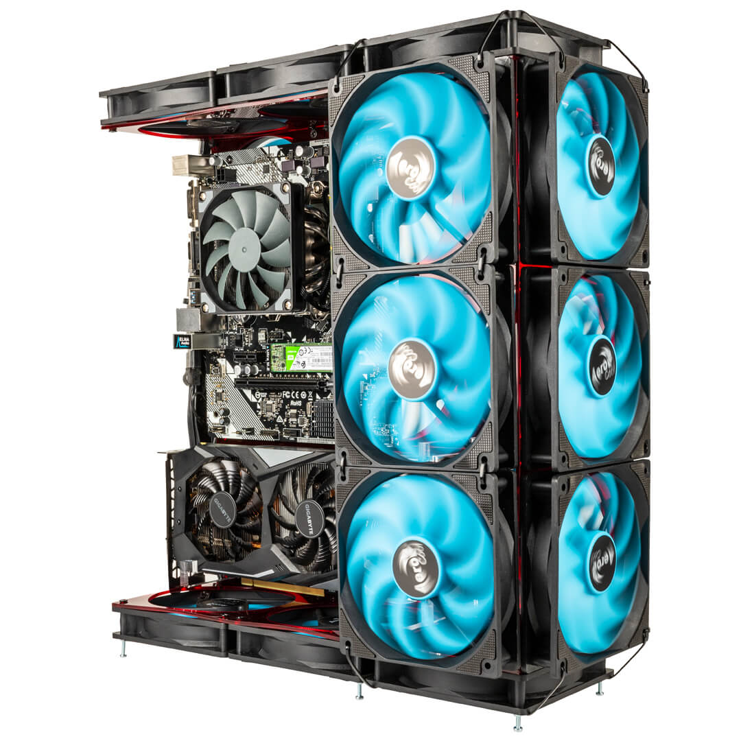 JustFans Concept: Gaming-PC mit ultimativem Airflow