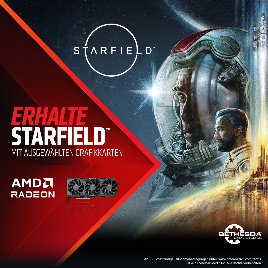 Starfield zu AMD Radeon RX 6000 und Radeon RX 7000 Grafikkarten dazu ...