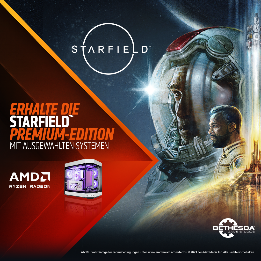 Starfield Premium-Edition zu AMD-Komplettsystemen mit Ryzen und Radeon ...