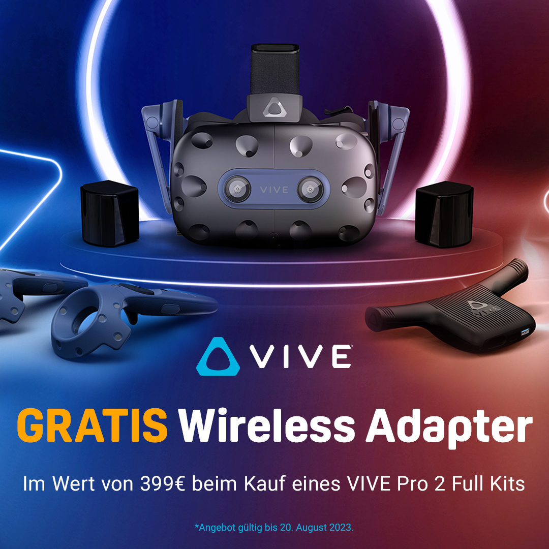 HTC Vive Wireless-Adapter jetzt zum HTC Vive Pro 2 Full Kit dazu ...