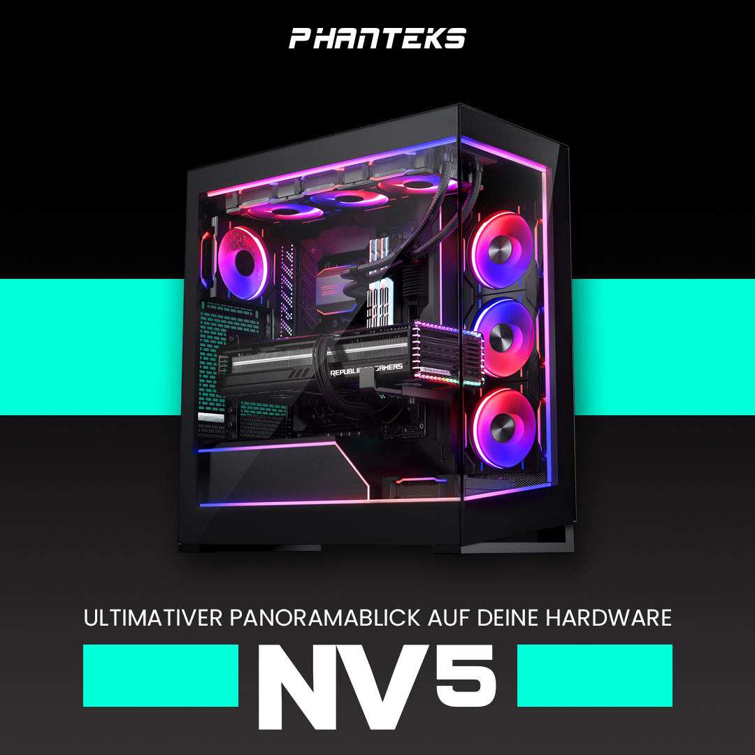 Phanteks NV5: Panoramblick auf deine Komponenten