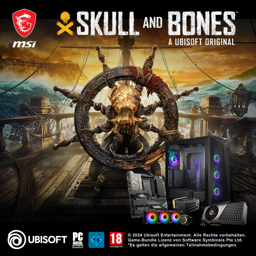 Skull and Bones jetzt zu ausgewählten MSI-Produkten dazu erhalten ...