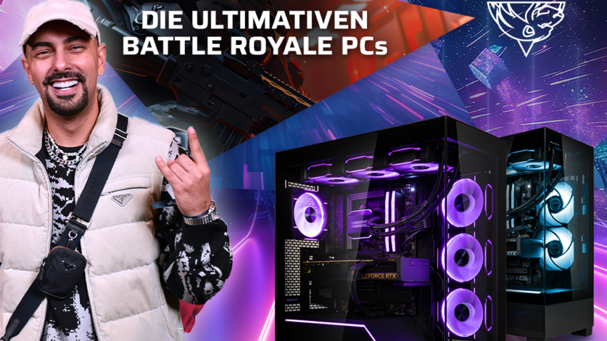 AMAR x Caseking: Neue Gaming-PCs für Battle Royale Games