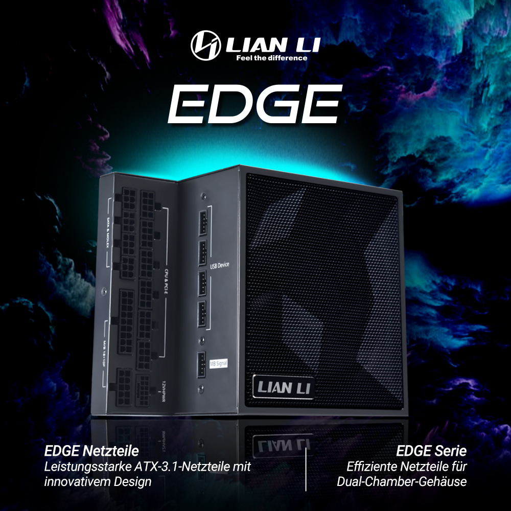 Lian Li EDGE: Netzeil-Revolution mit erstaunlichem Design