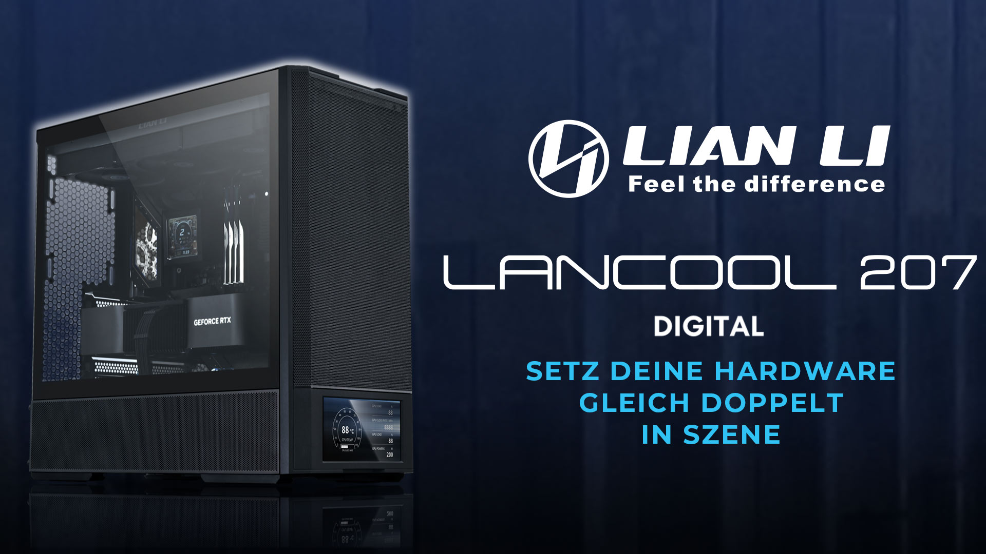 Lian Li LANCOOL 207 Digital: ATX-Gehäuse mit Display