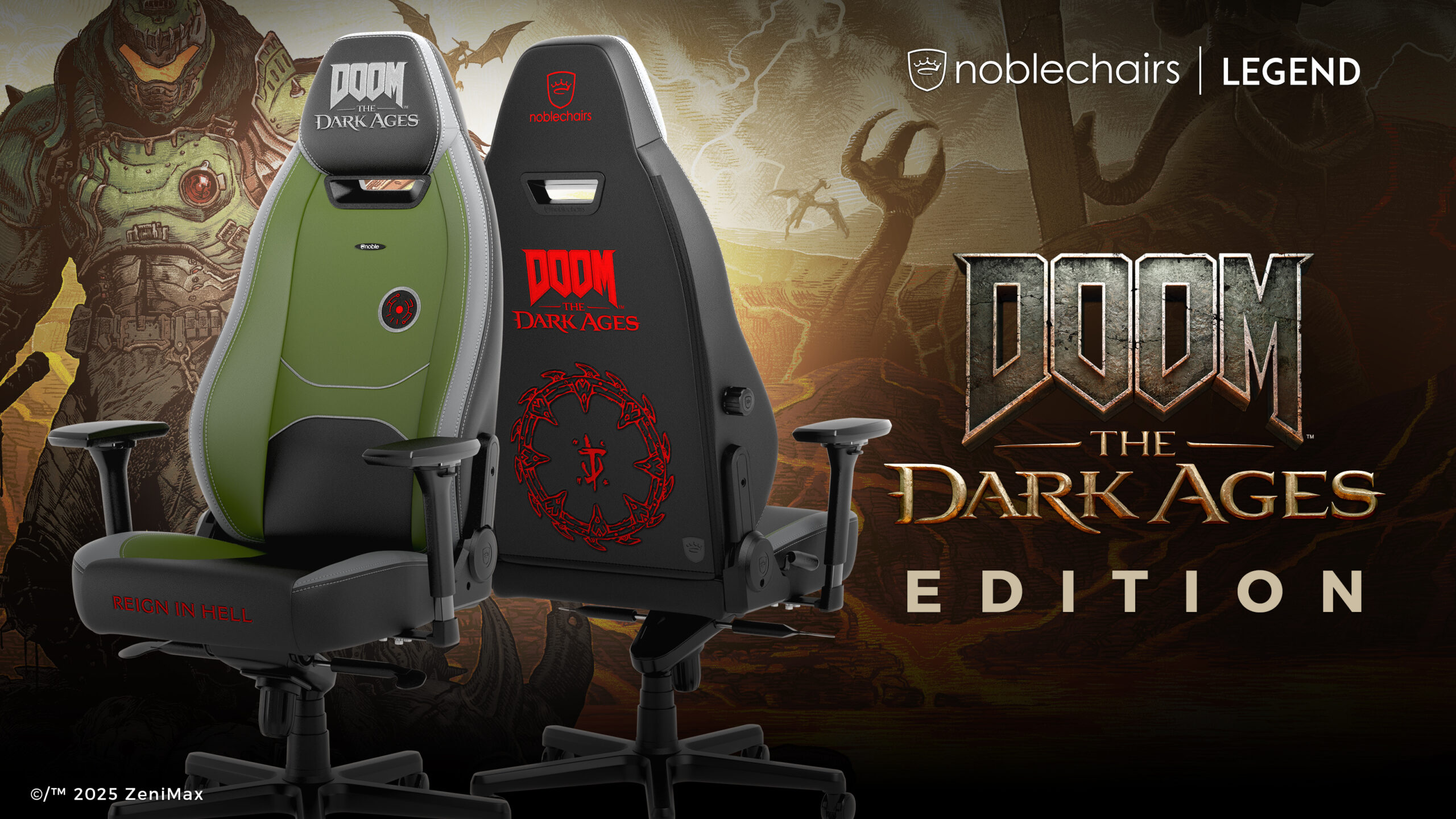 noblechairs LEGEND - DOOM: The Dark Ages Edition Gaming Stuhl