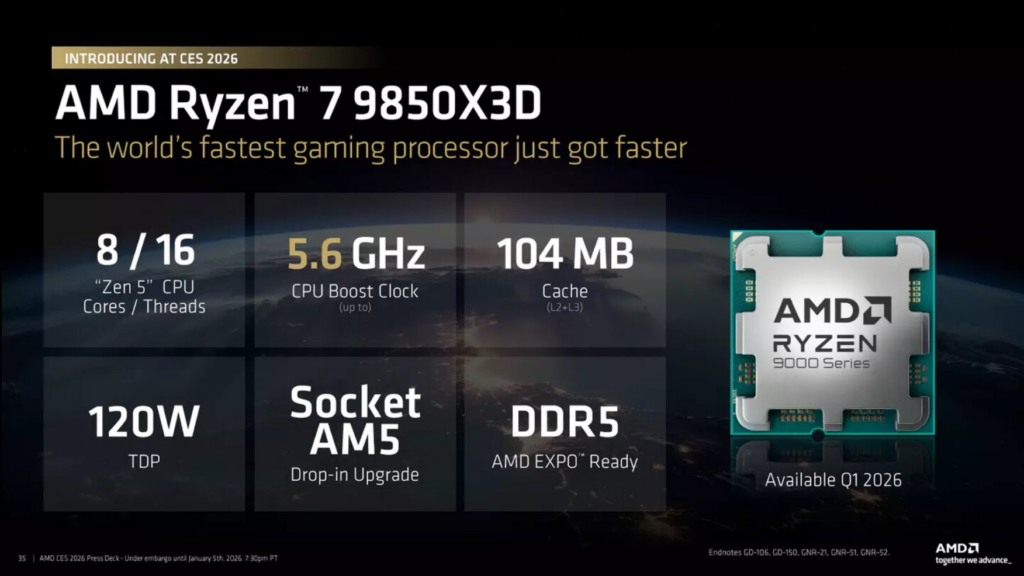 AMD auf der CES 2026: Neue X3D-CPUs & Ryzen AI im Fokus
