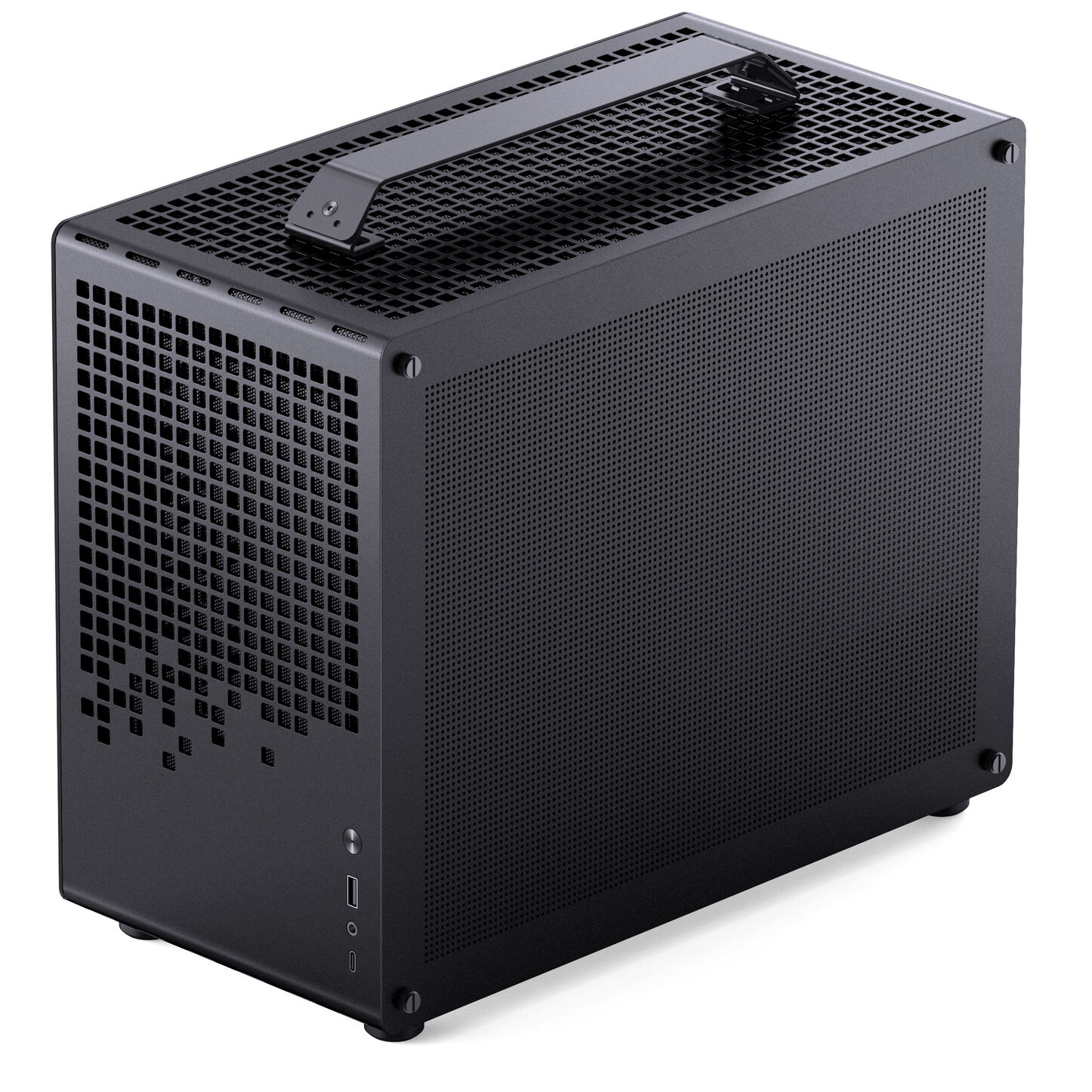 Jonsplus Z20 Micro-ATX case, with carrying handle - black