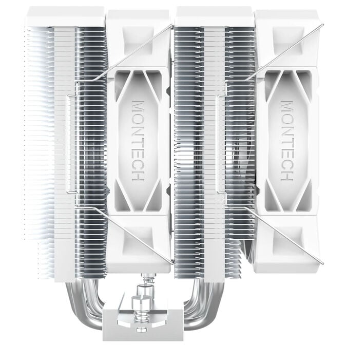 Montech NX600 CPU Kühler, Dual Tower - 2x 120mm, weiß