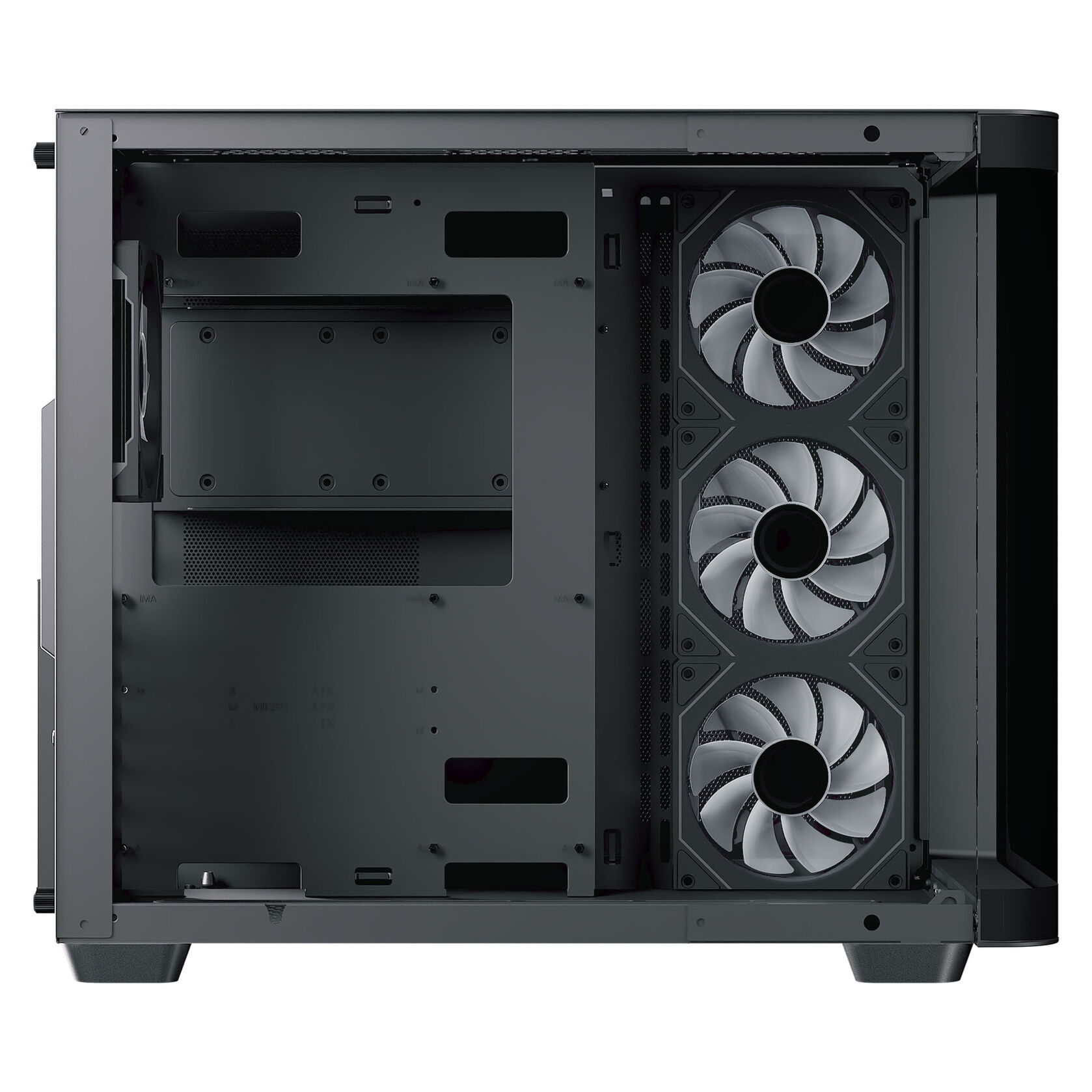 Aerocool P500C PC Case, Mid Tower, ATX, Tempered Glass - Black