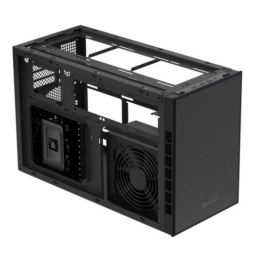 SilverStone SST-SG17B Micro-ATX / Mini ITX Gehäuse - schwarz