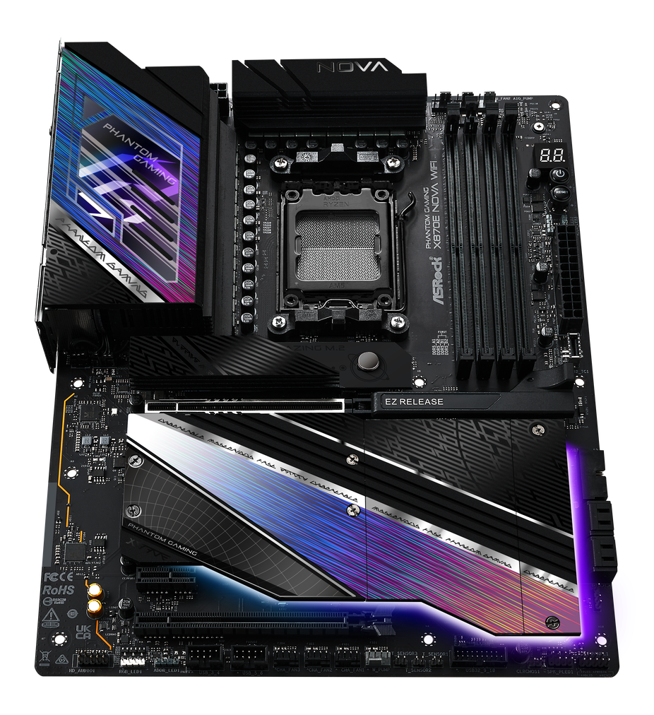 ASRock X870E Nova WiFi motherboard, socket AM5, AMD X870E, ATX, DDR5
