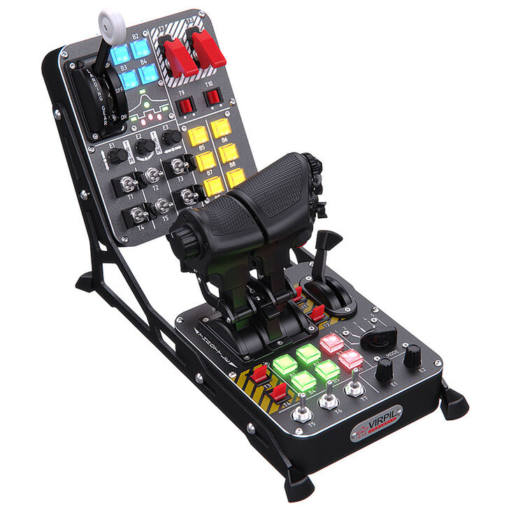 VIRPIL Controls Universal Angled Panel Mount - black