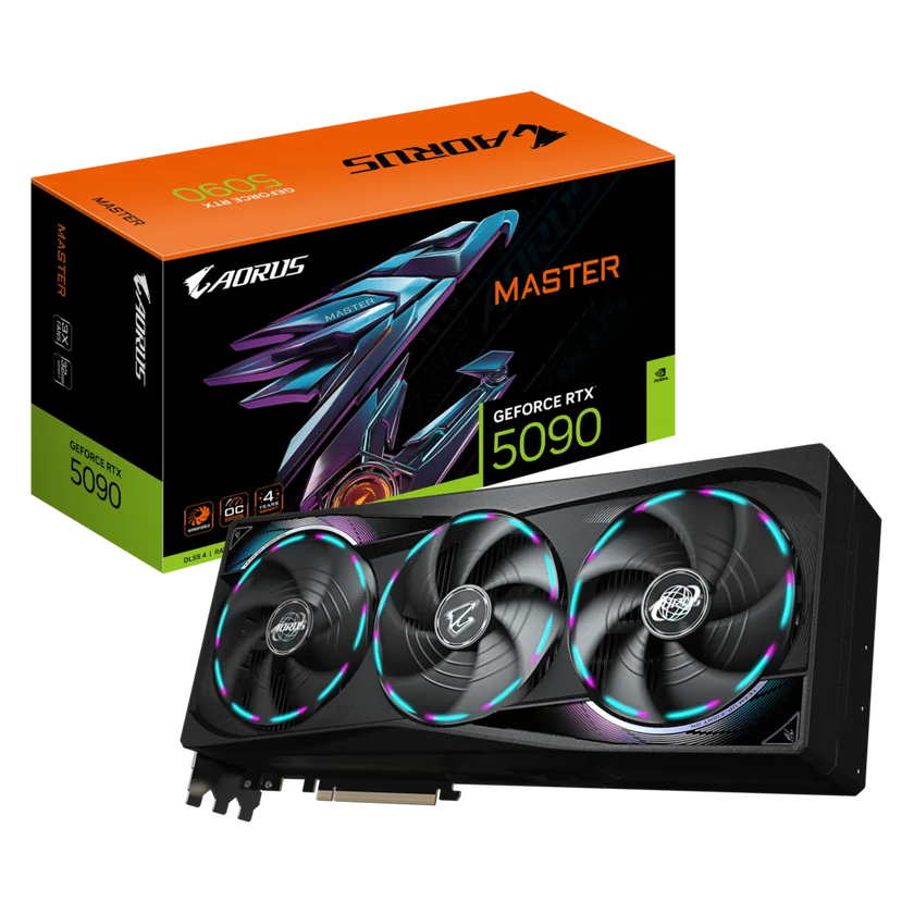 GIGABYTE Aorus GeForce RTX 5090 Master 32G, 32768 MB GDDR7