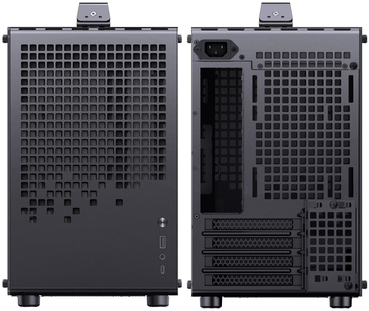 Jonsplus Z20 Micro-ATX case, with carrying handle - black