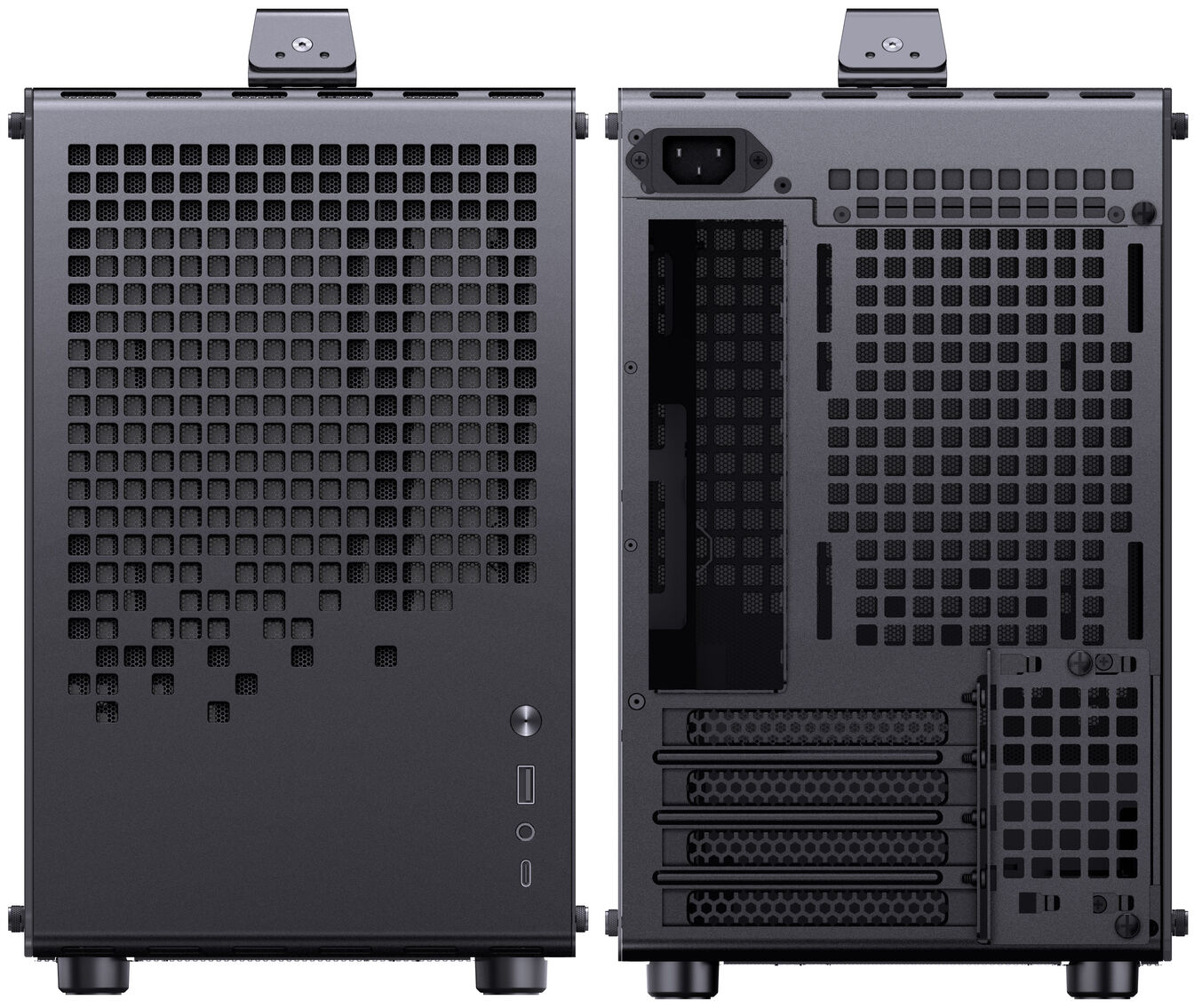 Jonsplus Z20 Micro-ATX case, with carrying handle - black