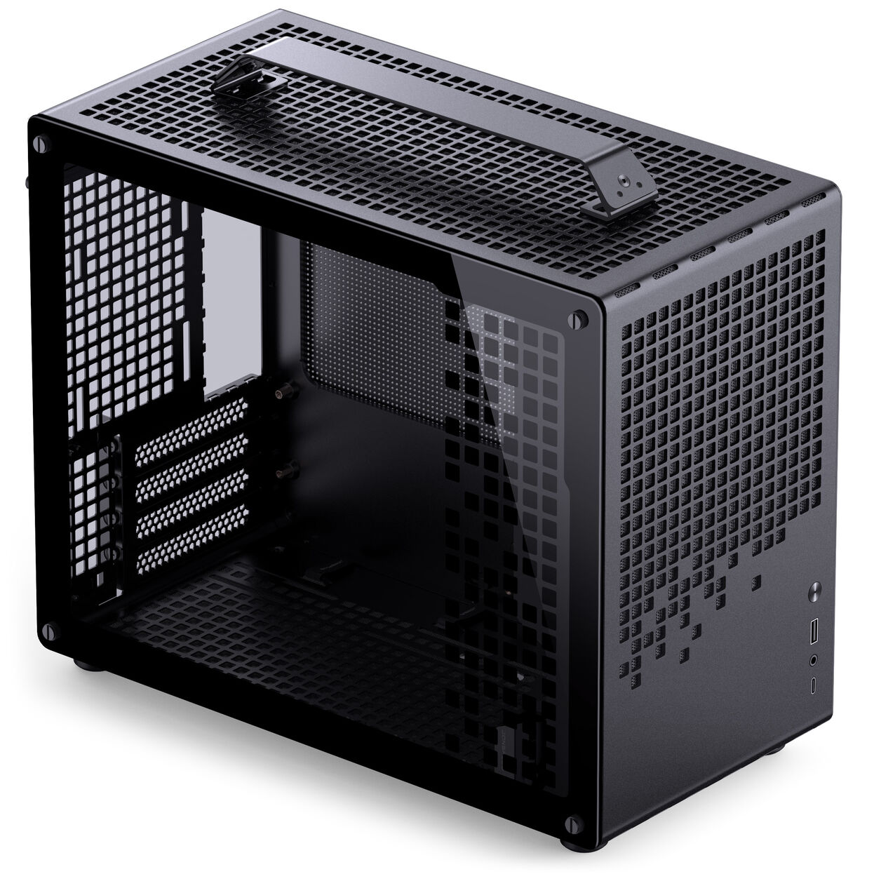 Jonsplus Z20 Micro-ATX case, with carrying handle - black