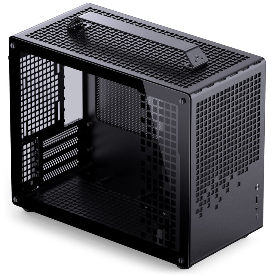 Jonsplus Z20 Micro-ATX case, with carrying handle - black
