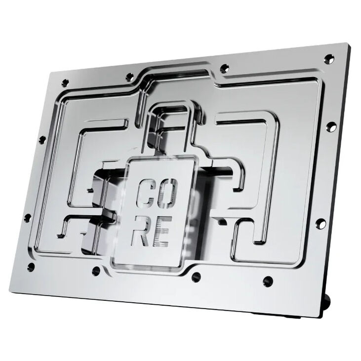 Alphacool Core RX 9070 XT Taichi Water Block, Backplate - Acrylic, Black