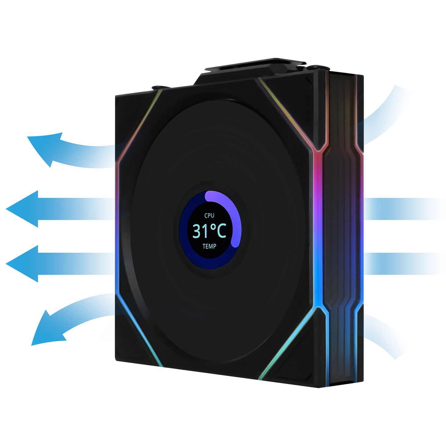 Lian Li UNI FAN TL-LCD Wireless Reverse Blade Lüfter, 3er-Pack inkl ...