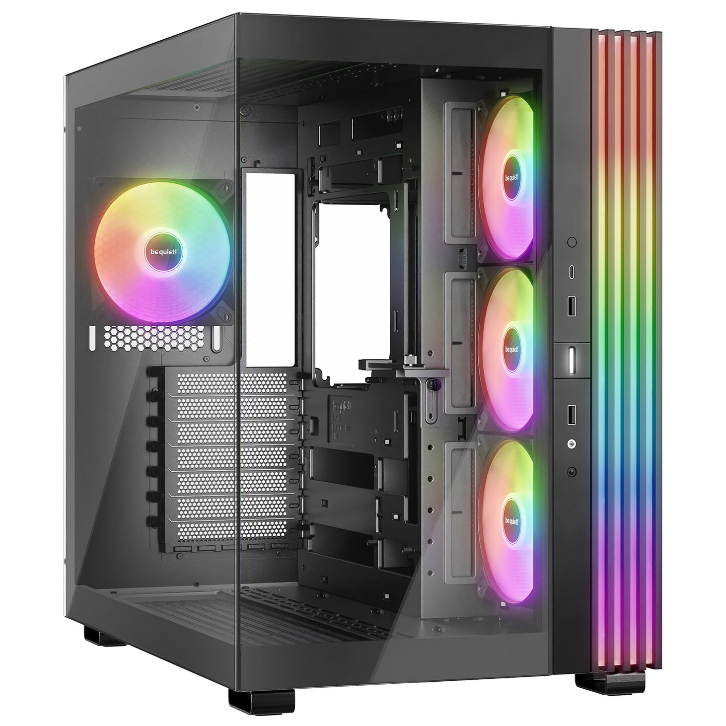 be quiet! Light Base 600 LX Midi-Tower, Tempered Glass, ARGB - schwarz