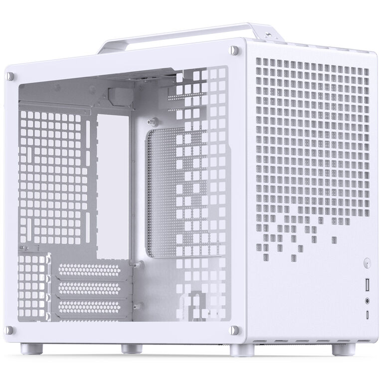 Jonsplus Z20 Micro-ATX Gehäuse, mit Tragegriff - weiß