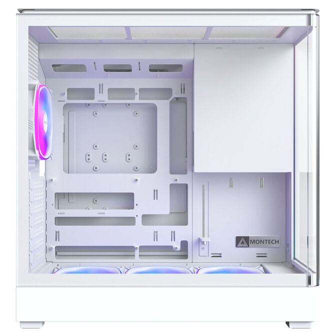 Montech KING 45 PRO PC Case, Mid Tower, ATX, Tempered Glass, RGB - white