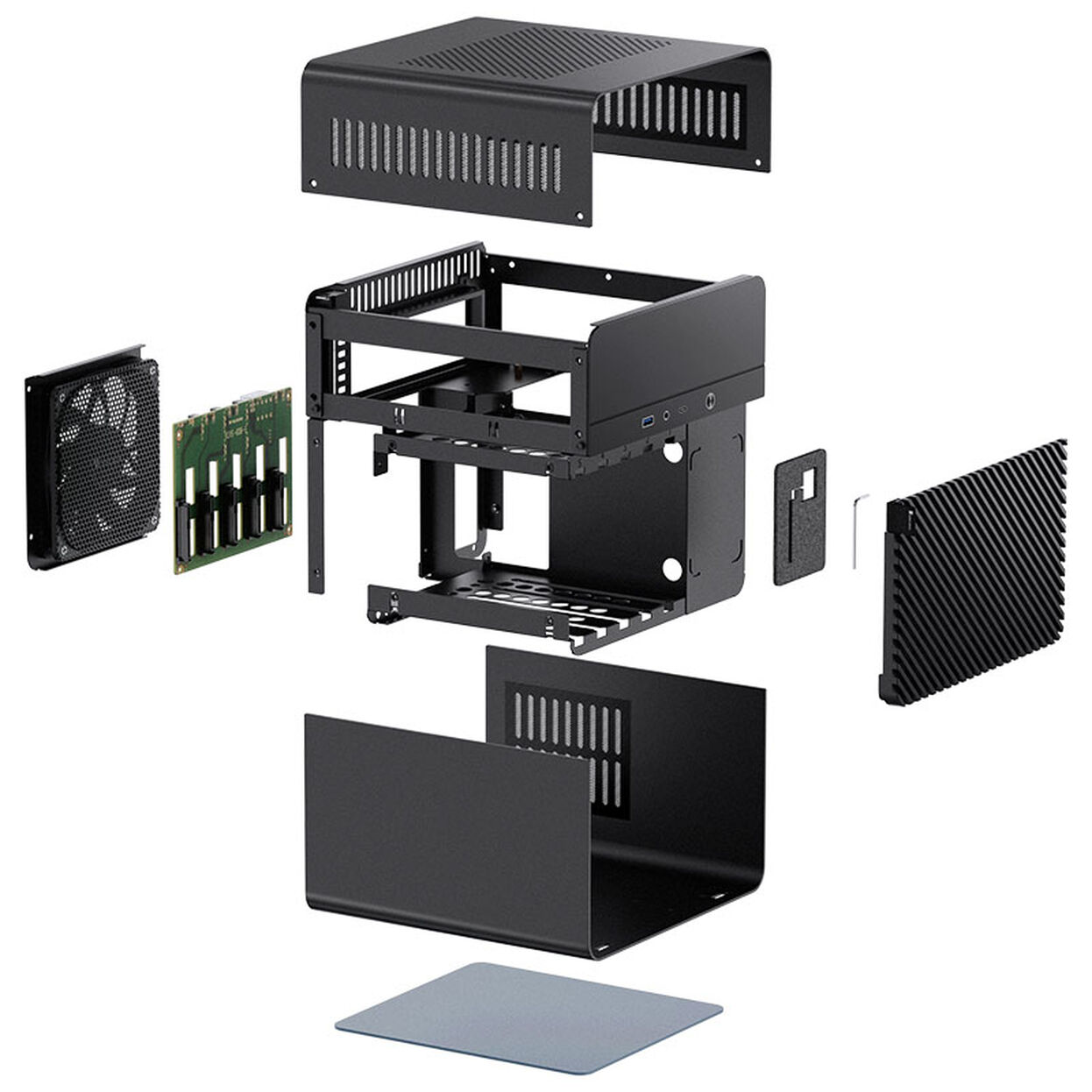 Jonsbo N2 Mini-ITX NAS case - black