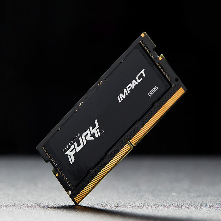 Kingston Fury Impact DDR5-4800 RAM, SO-DIMM, CL38 - 16 GB, black