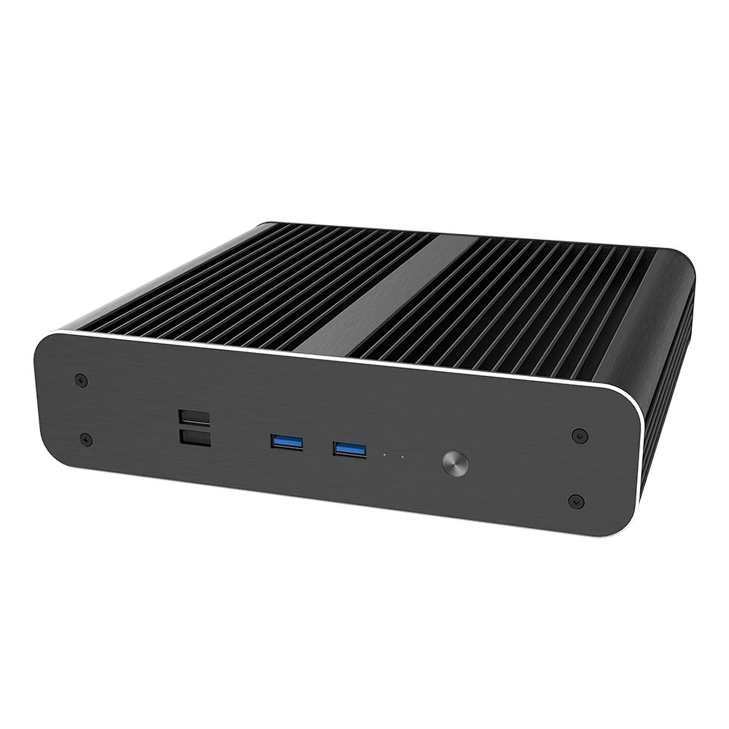 Akasa Euler CTX PC case, Fanless Mini-Case, Thin Mini-ITX - black