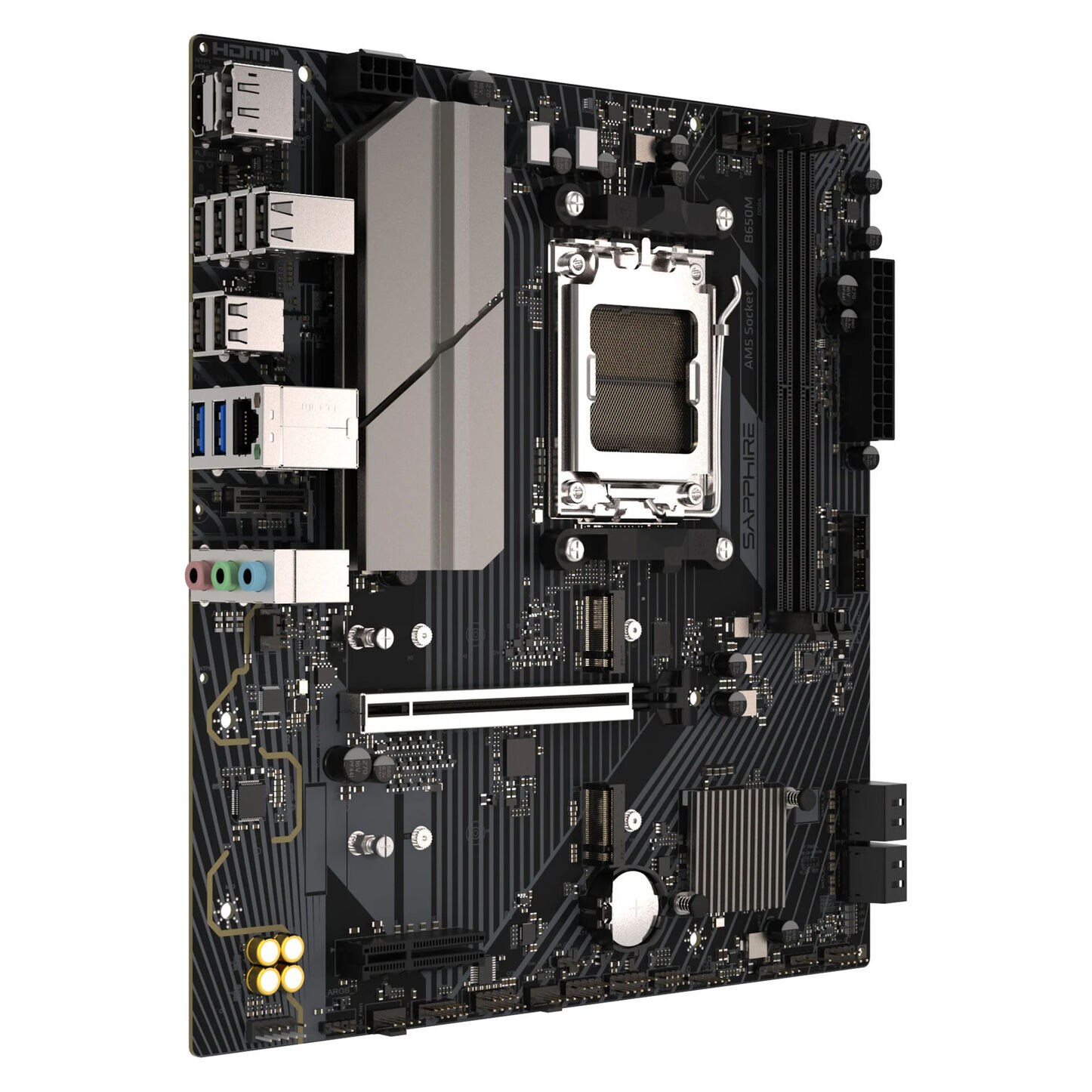 Sapphire B650M-E Motherboard, Socket AM5, AMD B650, mATX, DDR5