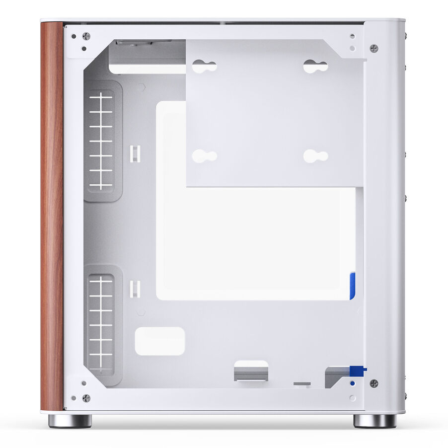 Jonsbo TK-0 PC Gehäuse, Mini-Tower, Mini-ITX, Tempered Glass, Holz - weiß
