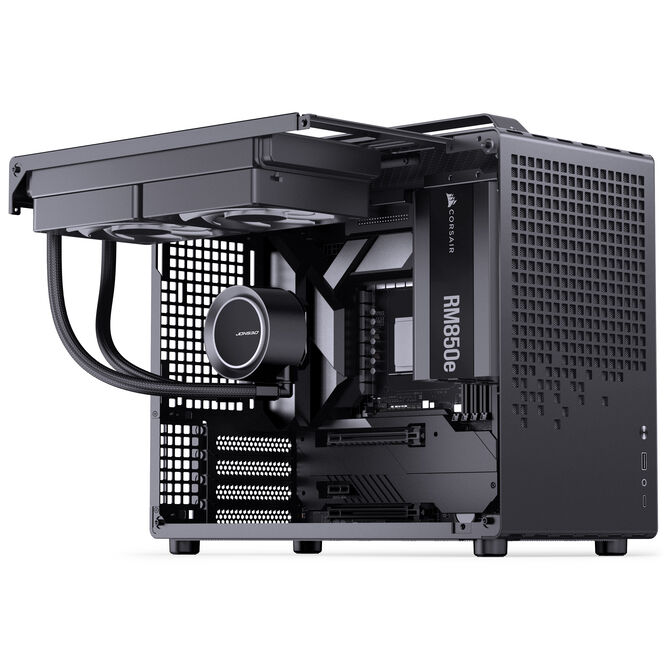 Jonsplus Z20 Mesh PC case, Mini Tower, Micro-ATX, with carrying handle ...