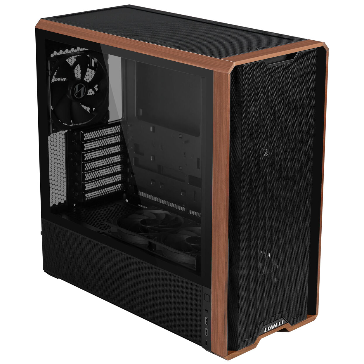 Lian Li Lancool 217 PC Case, Mid Tower, ATX, Tempered Glass - Black