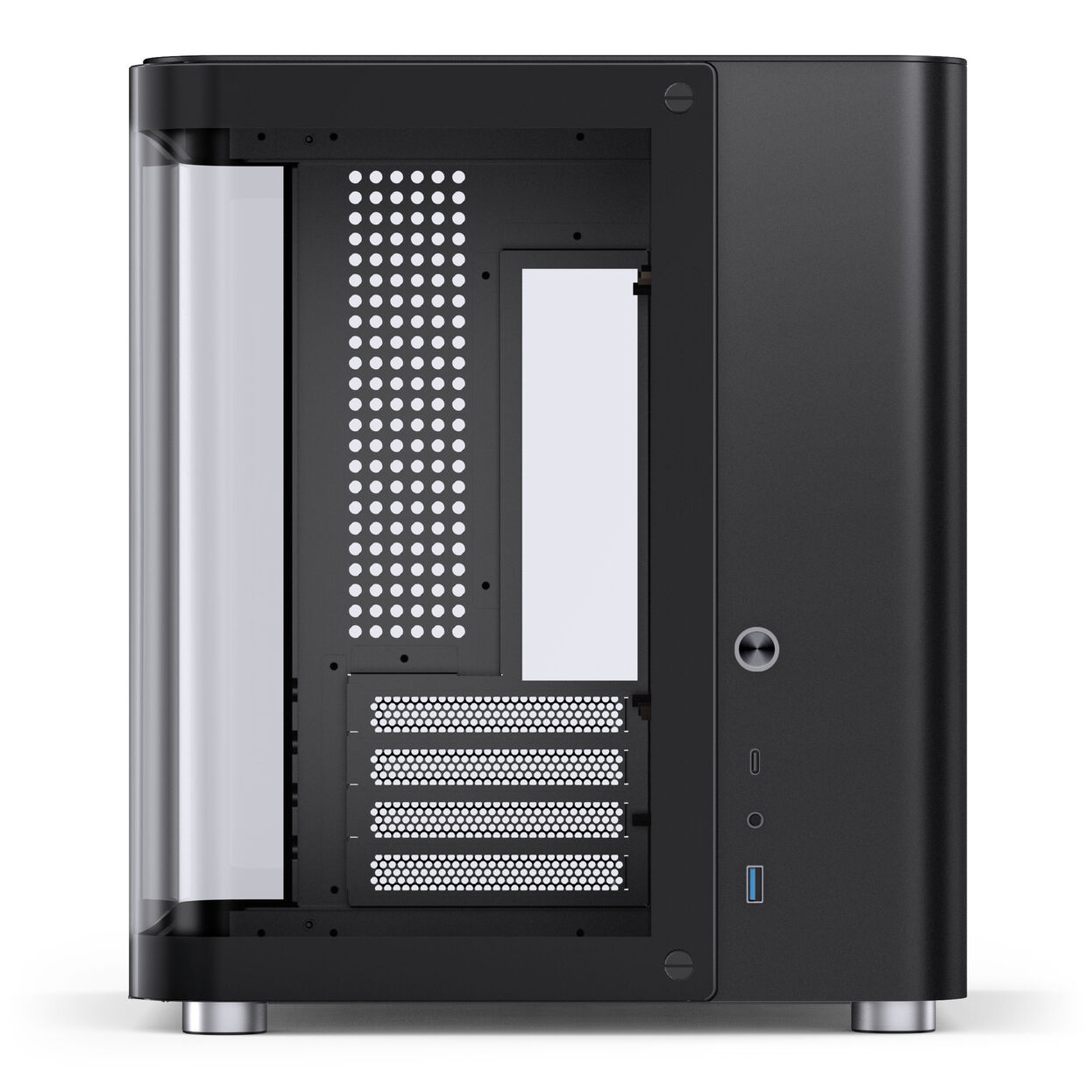 Jonsbo TK-1 2.0 Micro-ATX case, Tempered Glass - black