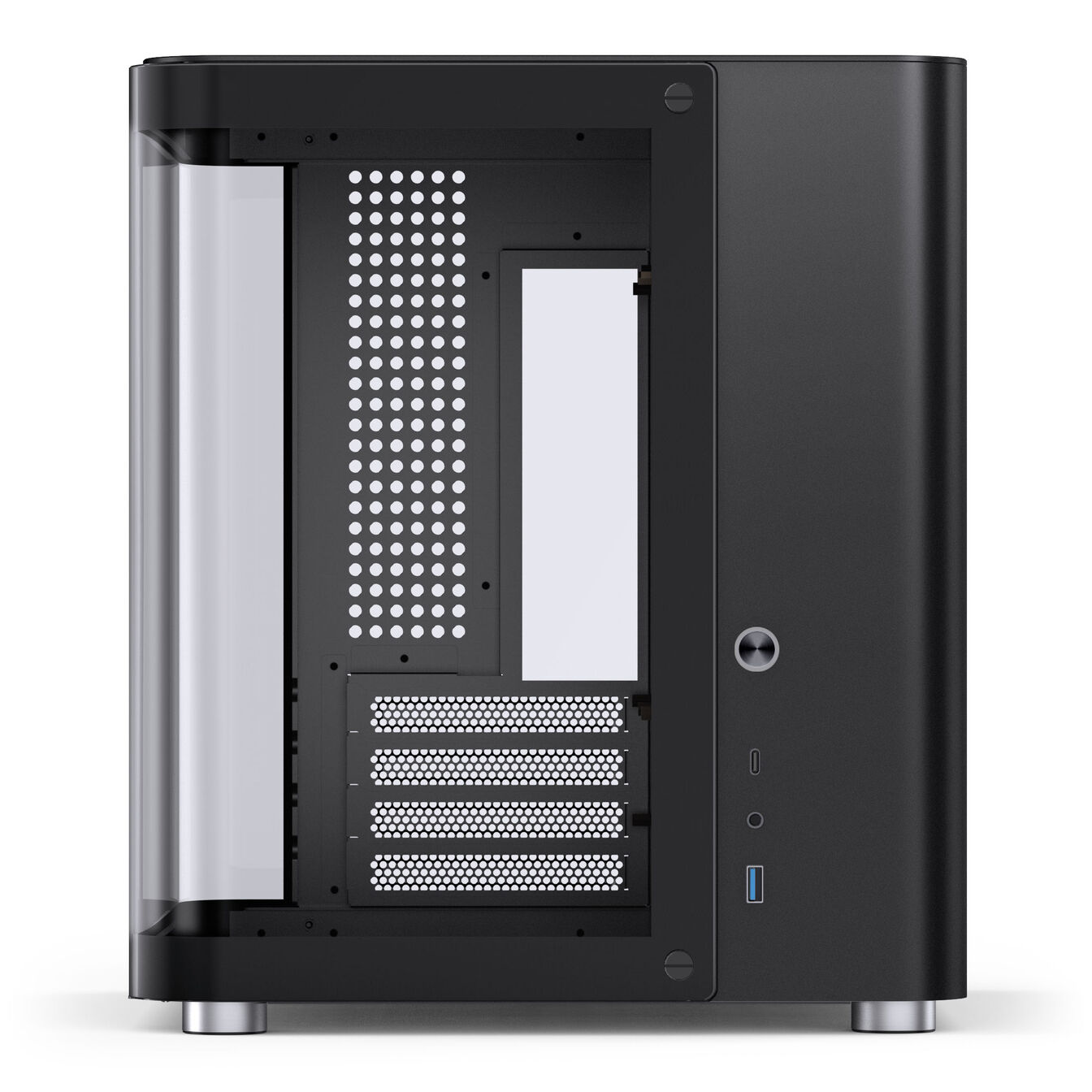 Jonsbo TK-1 2.0 Micro-ATX case, Tempered Glass - black