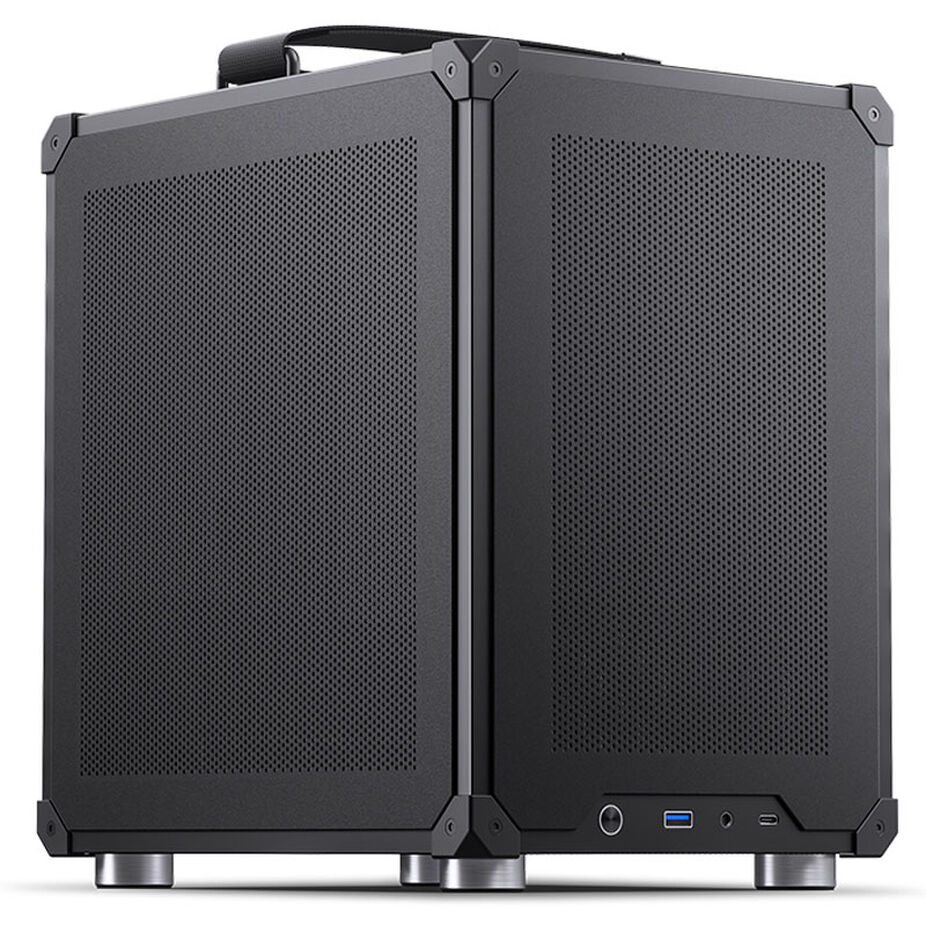 Jonsbo C6 PC Case, Mini Tower, Micro ATX, with carrying handle - black
