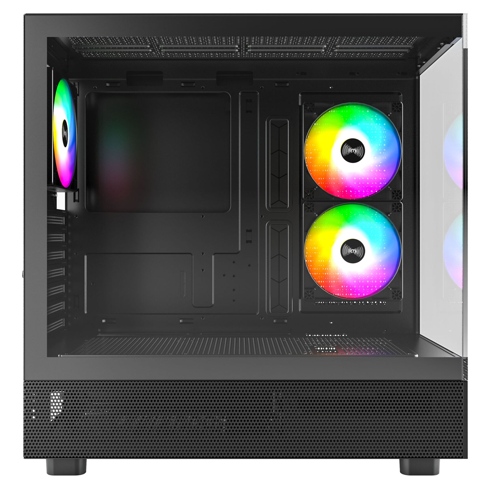 Montech XR Mid Tower, Tempered Glass - Black